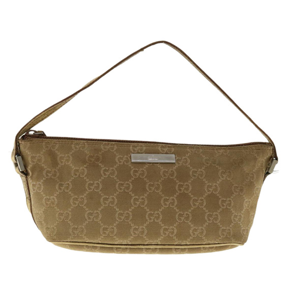Gucci | Bags | Gucci Gg Canvas Accessory Pouch Beige 39103 Auth 39782 ...